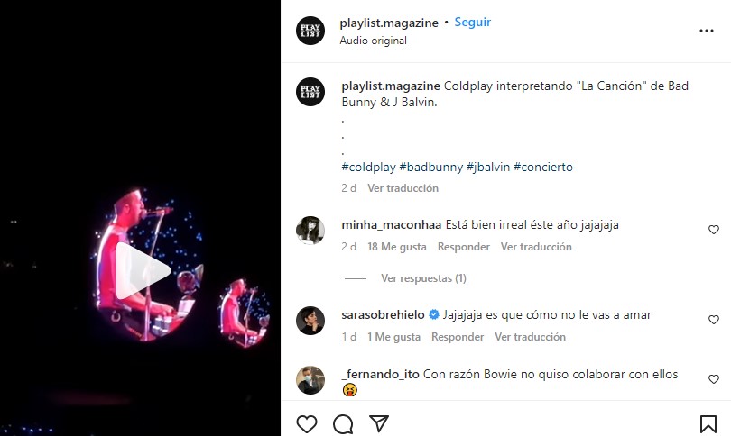 Coldplay sorprende a sus fans al cantar un éxito de Bad Bunny en concierto | Noticias | El Blog ...