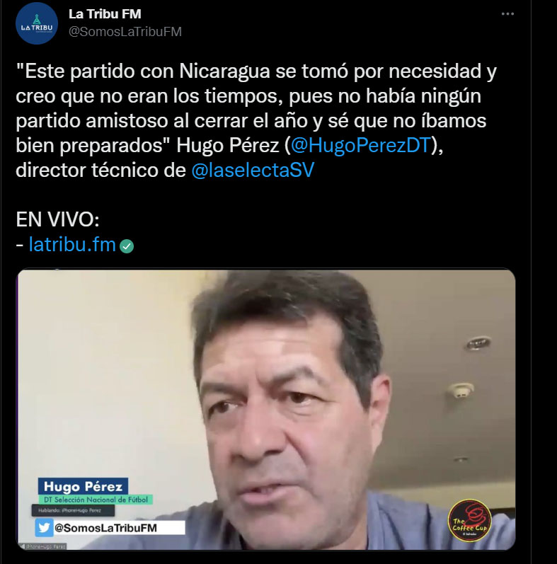 Derrota Histórica: Hugo Pérez confiesa que no iban bien preparados para ...