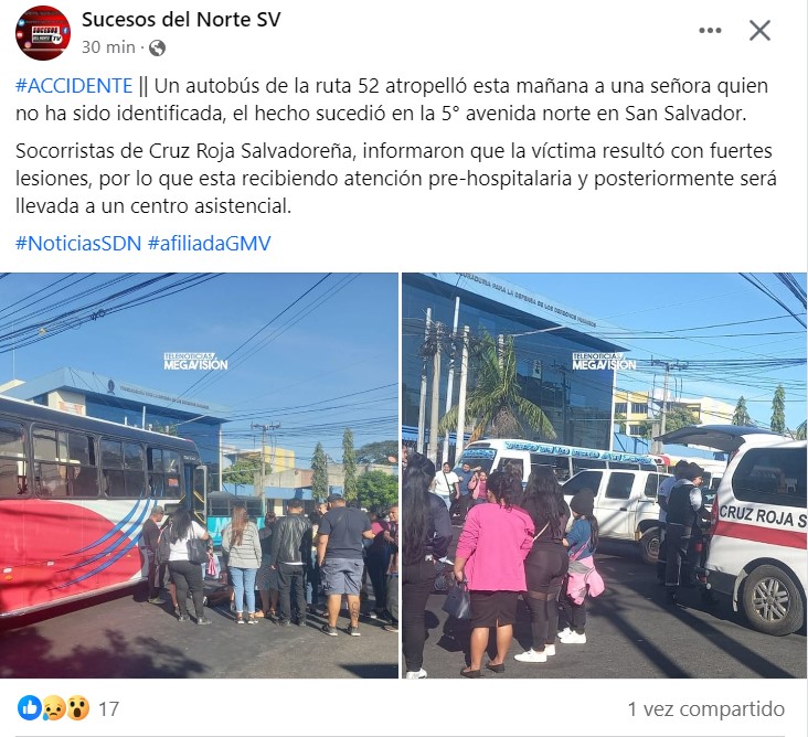 Busero atropella a una señora esta mañana cerca del redondel Don Rúa ...